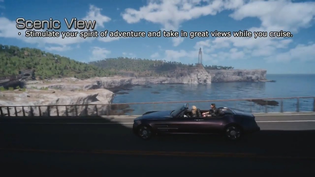 Final Fantasy 15 Car Demonstration And Ui AMAZING footage! - YouTube