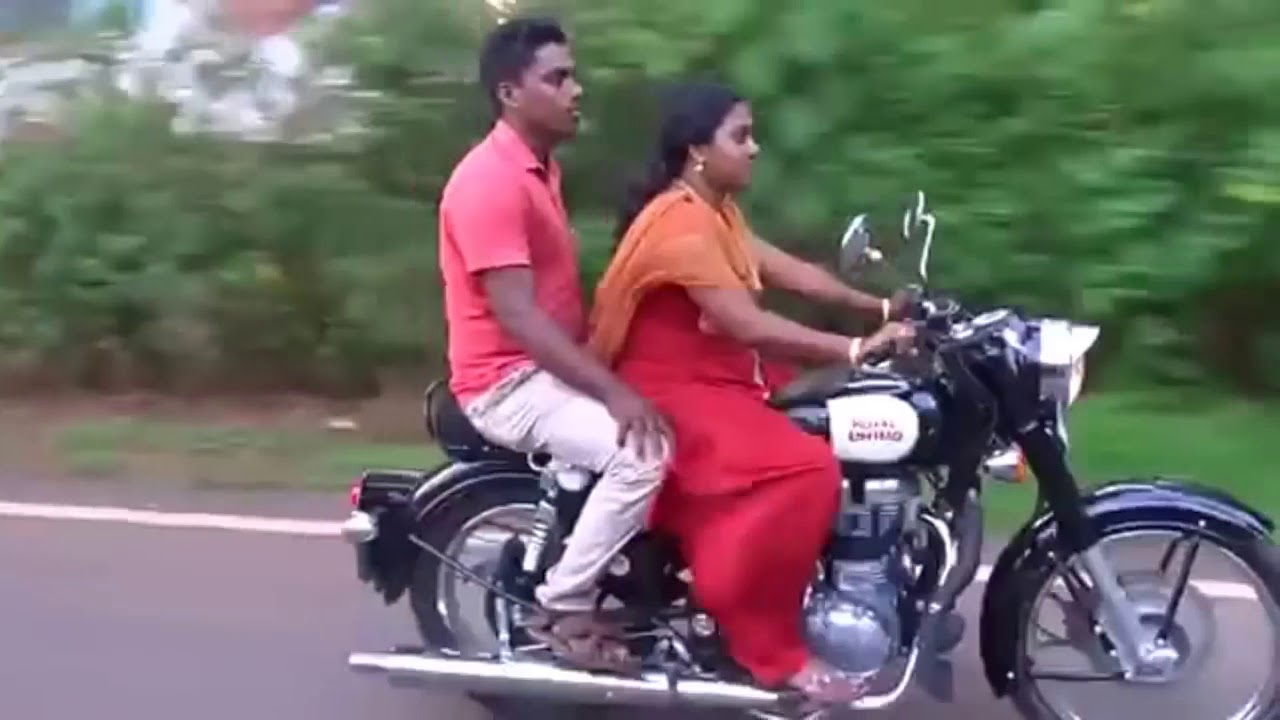 Indian Girls on Royal Enfield "Bullet" Stunt Compilation - YouTube