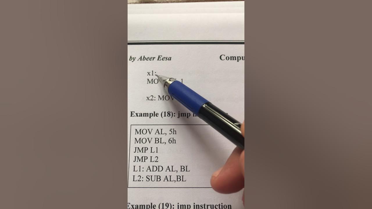 Program Flow Control - Unconditional Jump - YouTube