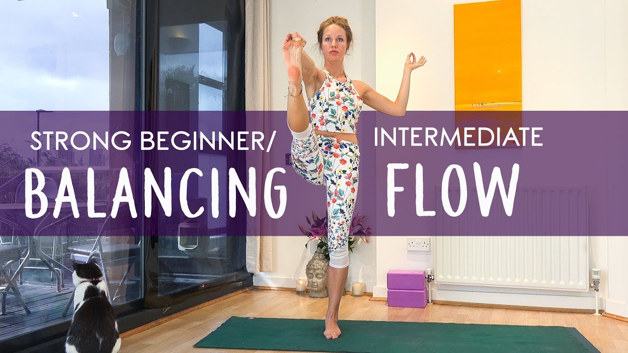 Yoga For Balance | Strong Beginner - Intermediate - 40-minutes - YouTube