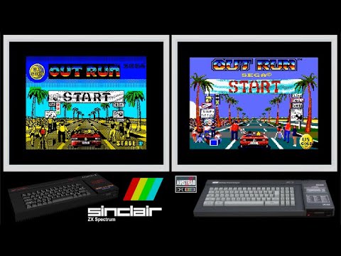 ZX Spectrum vs CPC : OUT RUN (Side by side comparison) - YouTube