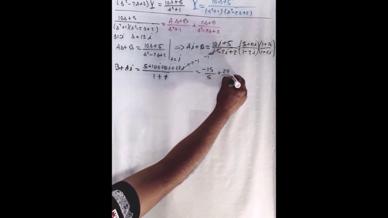 Example Of Solving Diff. Eq. Using Laplace 02 - YouTube