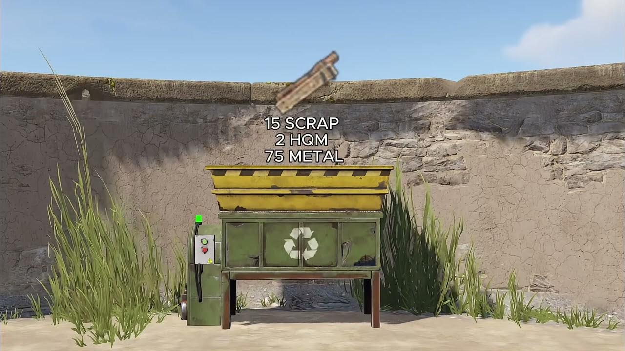 WHAT YOU GET FOR RECYCLING EACH COMPONENT IN RUST - YouTube