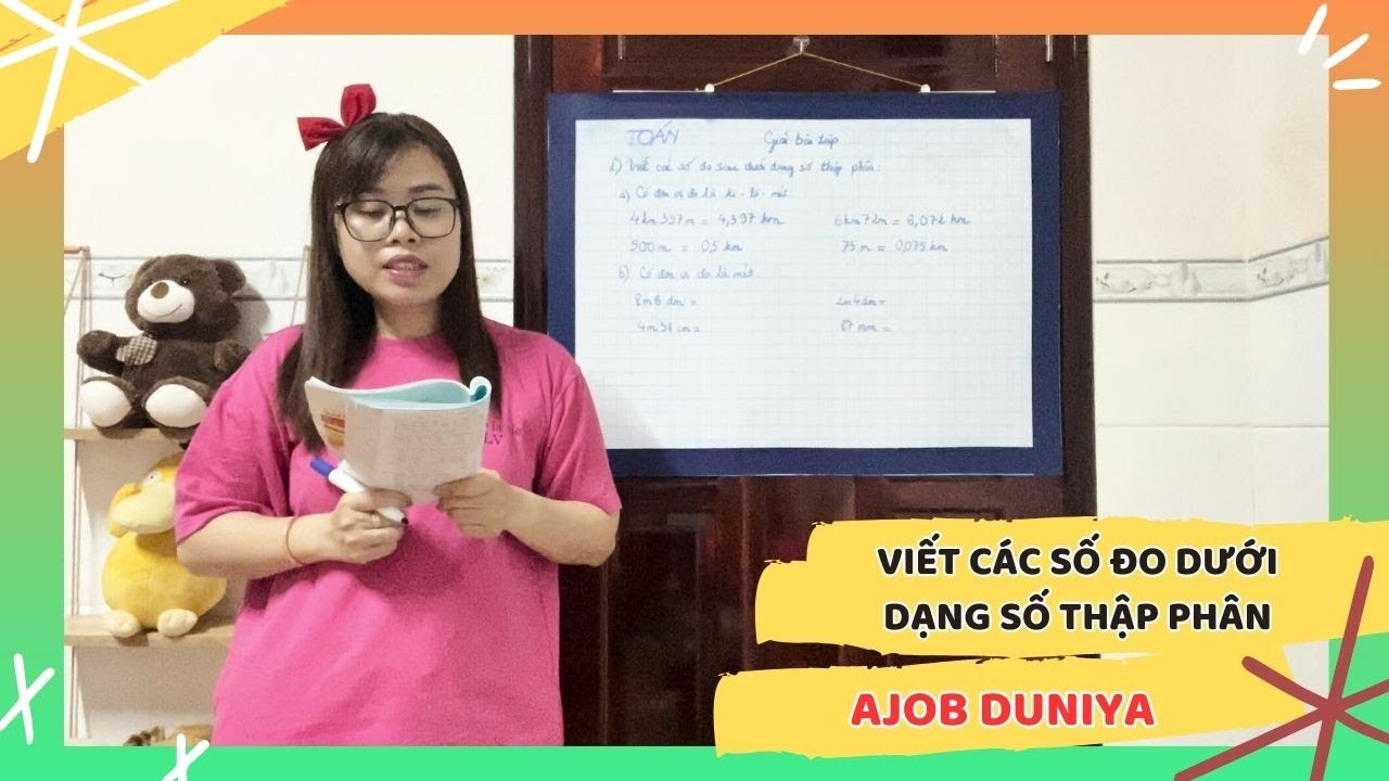 Ajob Duniya | Viết các số đo dưới dạng số thập phân - YouTube