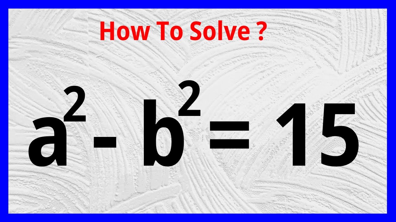 How To Solve This Math Olympiad Algebra Problem - YouTube