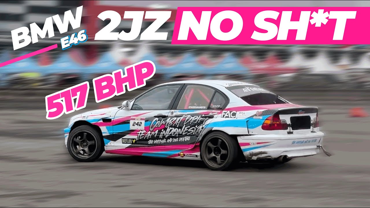 Behind The Smoke | BMW E46 2JZ Drift Car - CARVLOG INDONESIA - YouTube