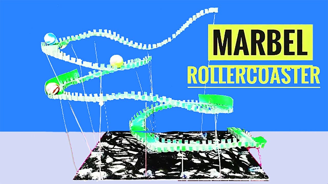 How To Make A Diy Marbel Rollercoaster At Home - YouTube