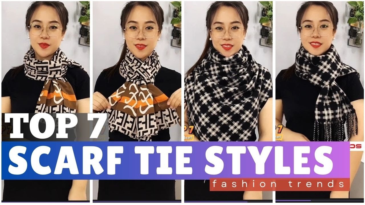 The 7 popular ways to wear a Scarf | Winter Scarf Styles Part-070124 ...