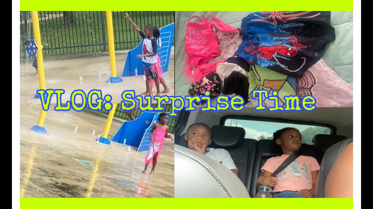 Vlog : Surprise the kids with me | Water fun | car ride | Kids summer ...