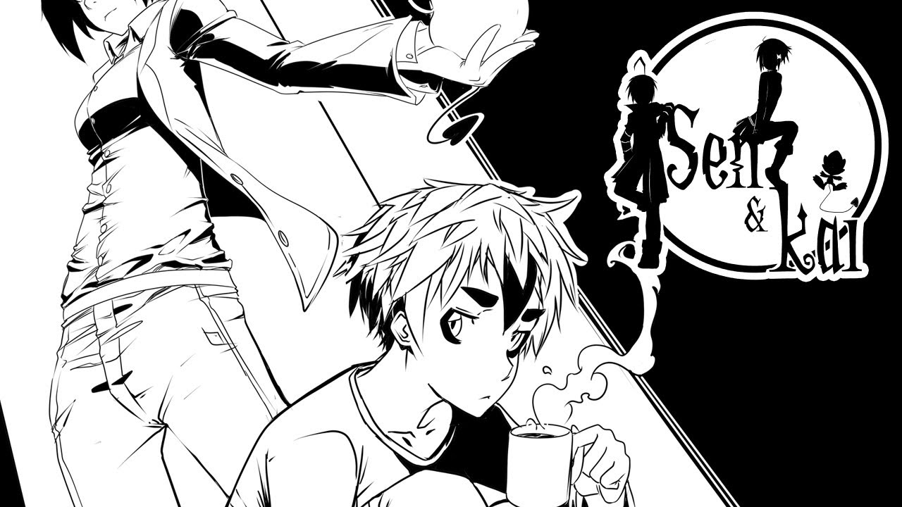 Drawing Sen & Kai - Death Note Manga - YouTube