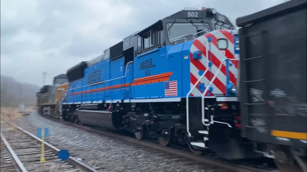 New Metra 502 SD70MACH On M542 By The Searchlights On The CC Sub At New Metra 502 SD70MACH On M542 By The Searchlights On The CC Sub At