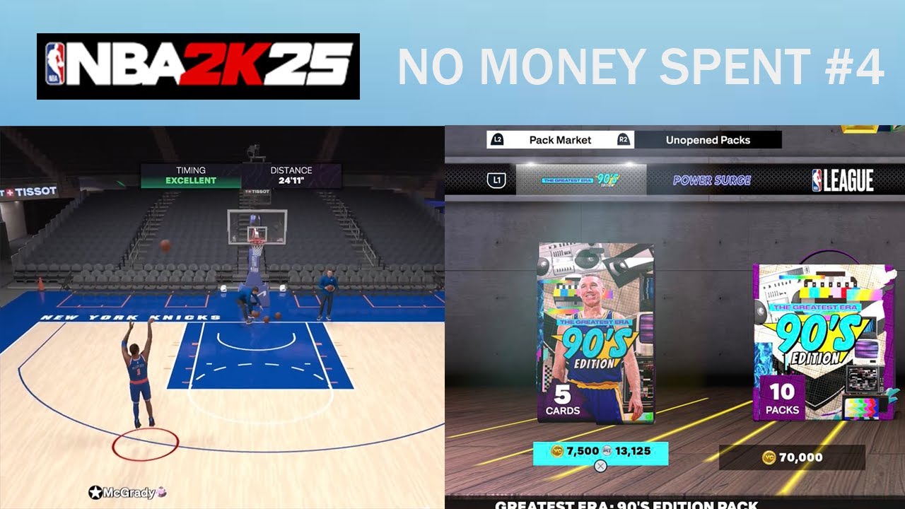 GREATEST ERA 90'S PACKS AND VISUAL CUE GUIDE!! NBA 2K25 MYTEAM NO MONEY ...