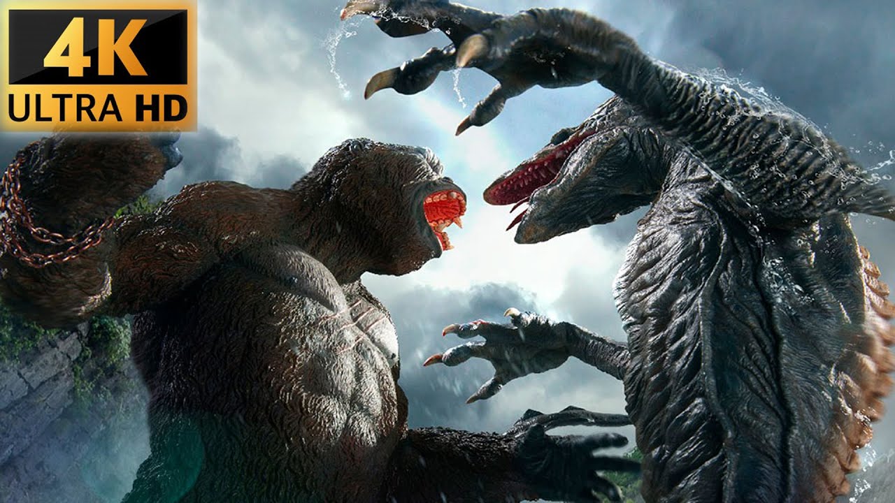 KONG SKULL ISLAND FINAL FIGHT SCENE 4K 60 FPS - YouTube