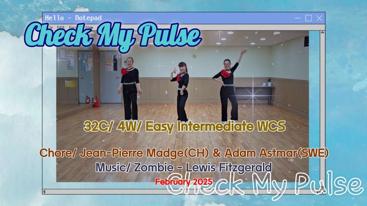[정지현Linedance] Check My Pulse/Easy Intermediate WCS #댄스하러가자🎶🎶 #정라인댄스 ☎️010.7204.8856 #한빛도서관 ...