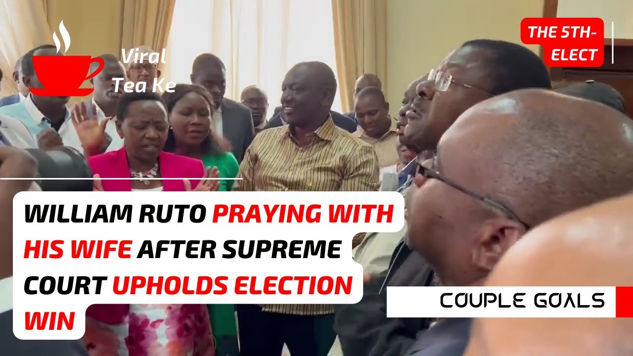Ruto Praying With Mama Rachel Ruto After Supreme Court Win - YouTube