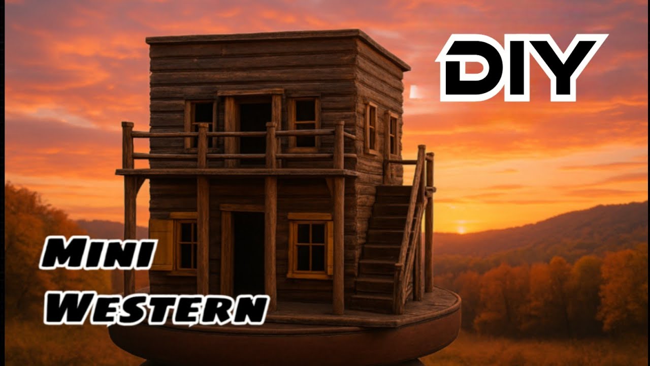 Building a Mini Log Cabin from Scratch (Insanely Satisfying) - YouTube