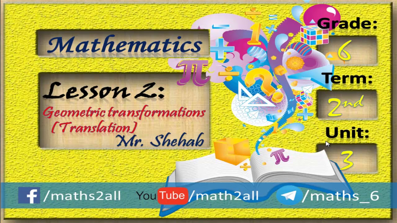 Lesson 2 : Geometric transformations (translation) - YouTube