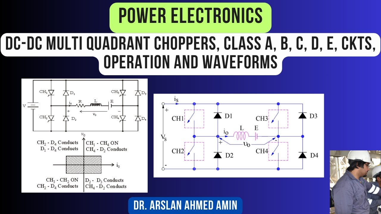DC-DC Multi Quadrant Choppers, Class A, B, C, D, E, Ckts, Operation and ...