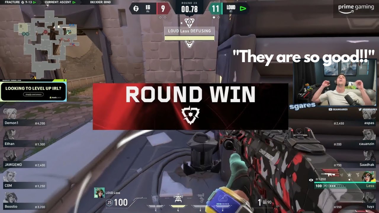 Ex 100T Coach Sean Gares reacts to Less's .078 sec spike diffuse - YouTube