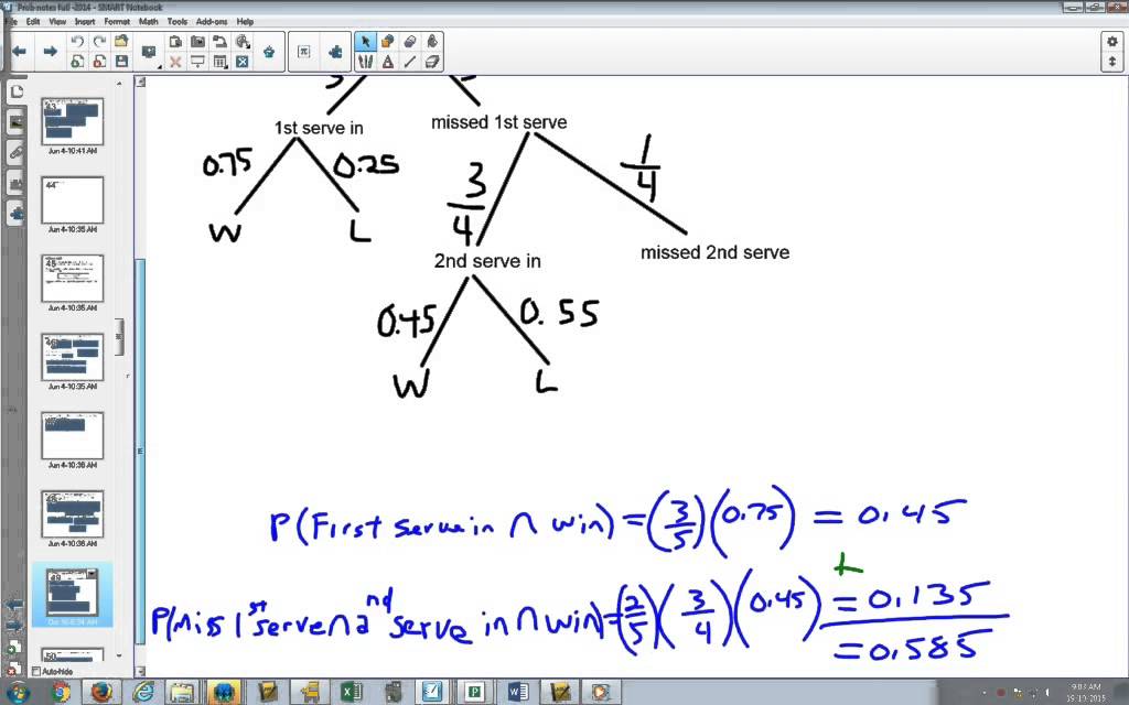 Probability Conditional Probability Bayes Formula Example 4 - YouTube