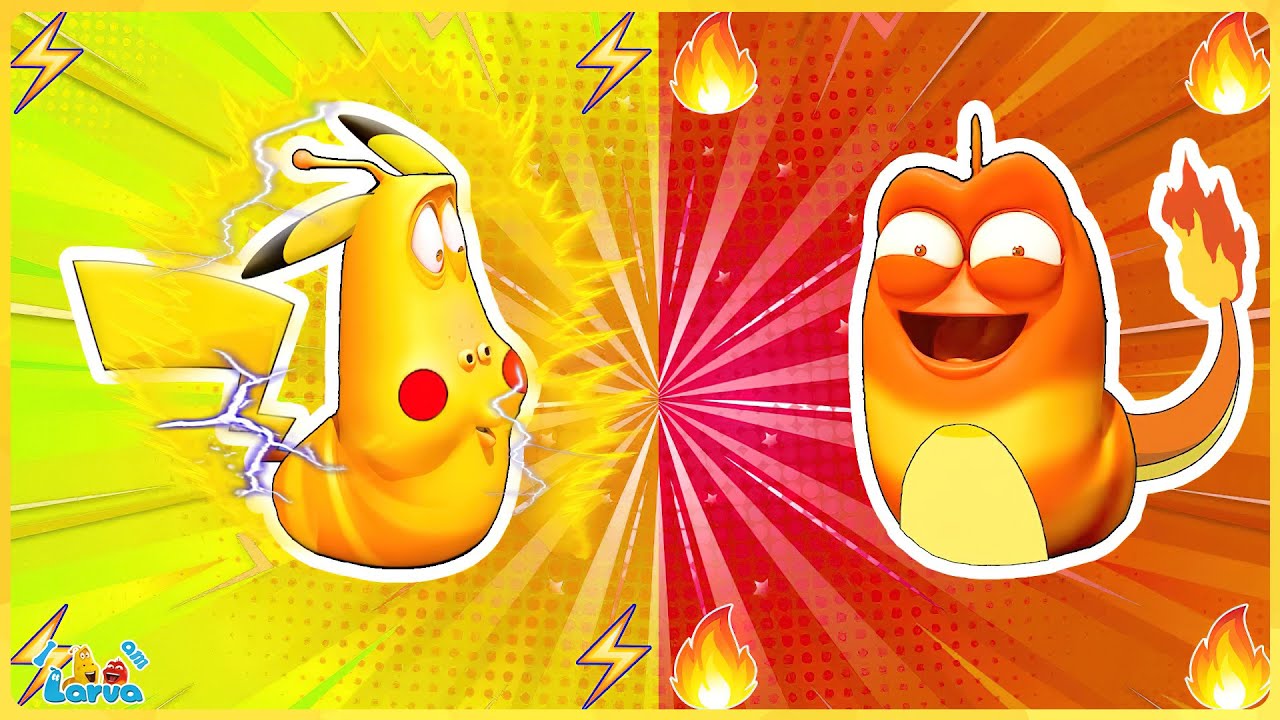 Larva Transforms Into Pokemon 🅻🅰🆁🆅🅰 Best Episodes Collection Larva ...