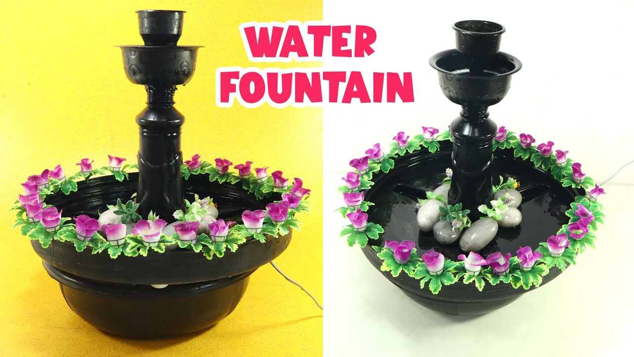 DIY Water Fountain: Make at Home Using Waste Materials - YouTube
