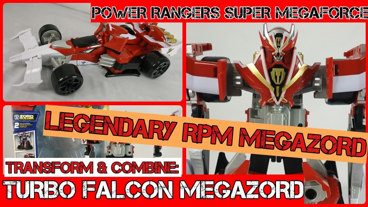 TRANSFORM TURBO FALCON MEGAZORD POWER RANGER SUPER MEGAFORCE BANDAI US ...