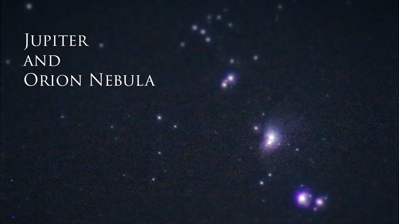 Jupiter + Orion Nebula 31/10/2013 - YouTube