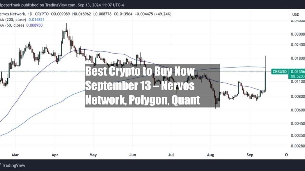 Best Crypto to Buy Now September 13 – Nervos Network, Polygon, - YouTube