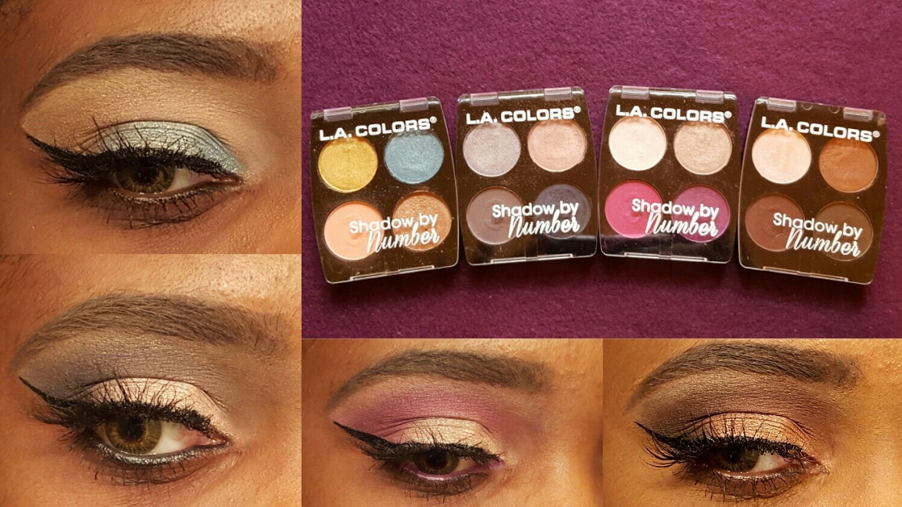 L.A. Colors Shadow By Number Palette Demo and Review - YouTube
