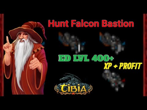Tibia Hunt Falcon Bastion ED Lvl 400+ ( XP 2,5kk + 500k a 600k Profit ...