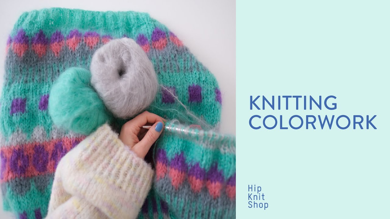 Knitting with multiple colors - Tutorial - YouTube