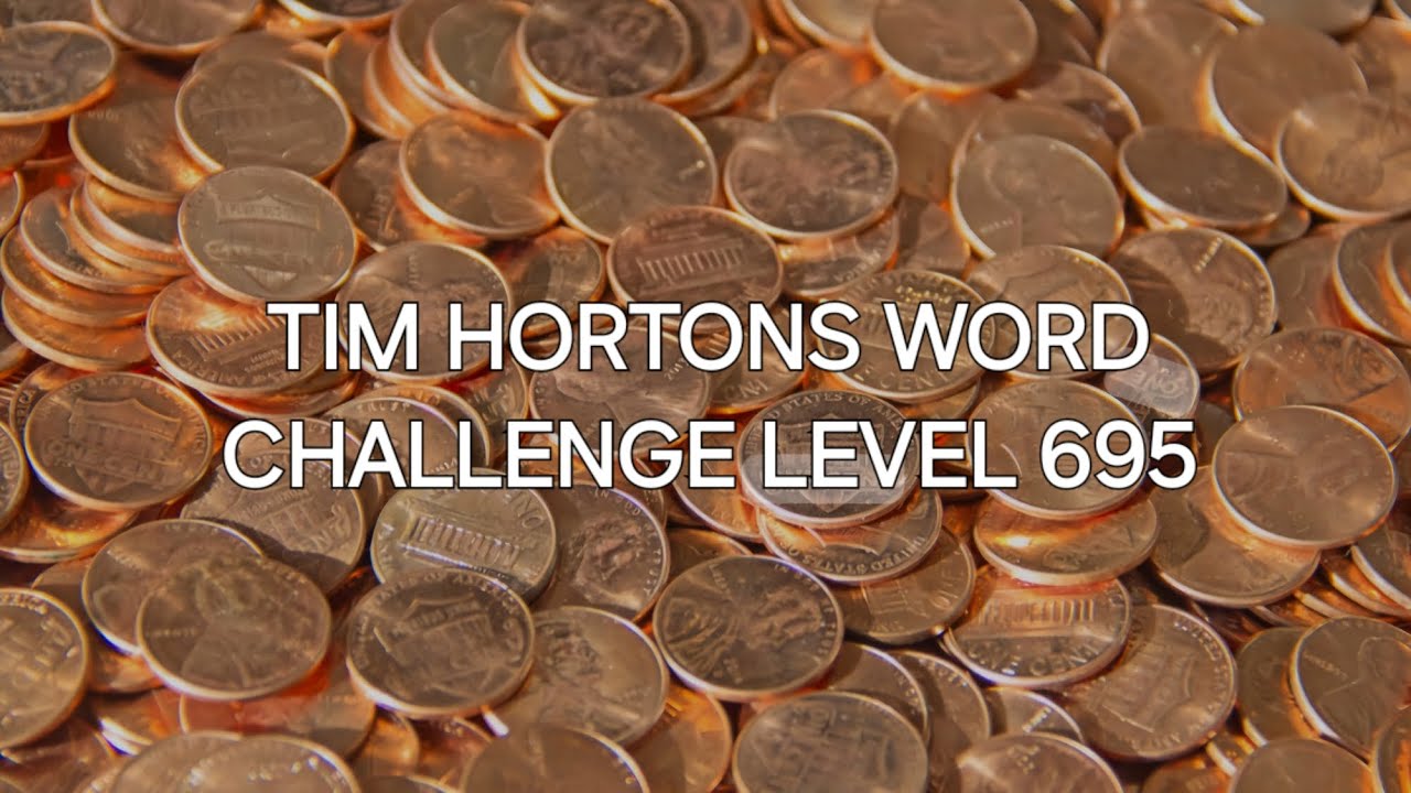 💰💰💰 Tim Hortons Word Challenge Level 695 #timhortons #free #newvideo # ...