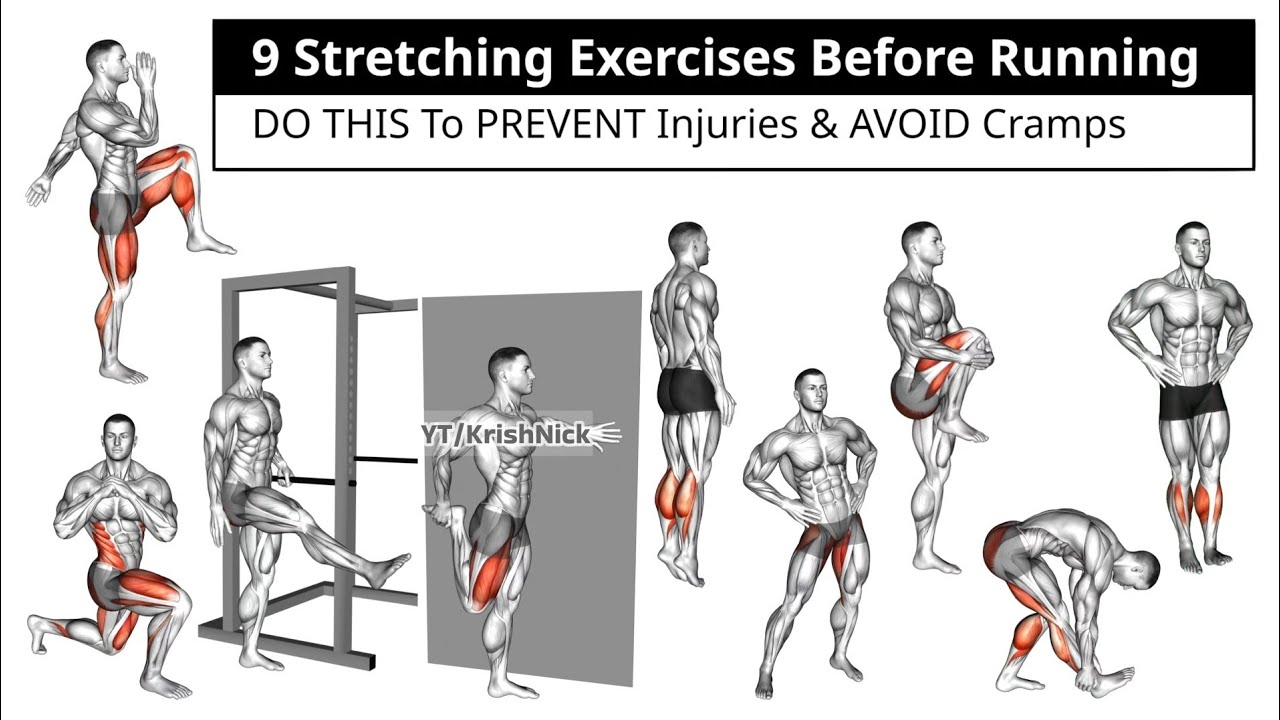 9 Stretching Exercises Before Running: DO THIS To PREVENT Injuries ...