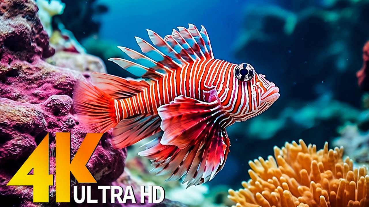 UNDERWATER WORLD 4K ULTRA HD [60FPS] - Relaxing Music - The Best 4K Sea ...