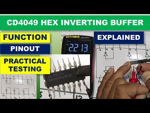 {250} CD4049 Hex Inverting Buffer. Function, PinOut, How to Test ...