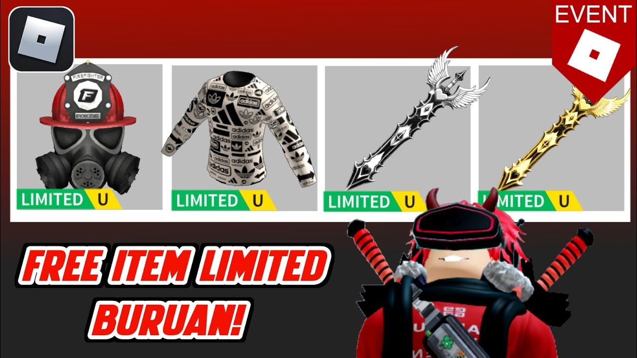 [30K STOCK] Cara Mendapatkan 4 ITEM GRATIS LIMITED TERBARU DI ROBLOX ...