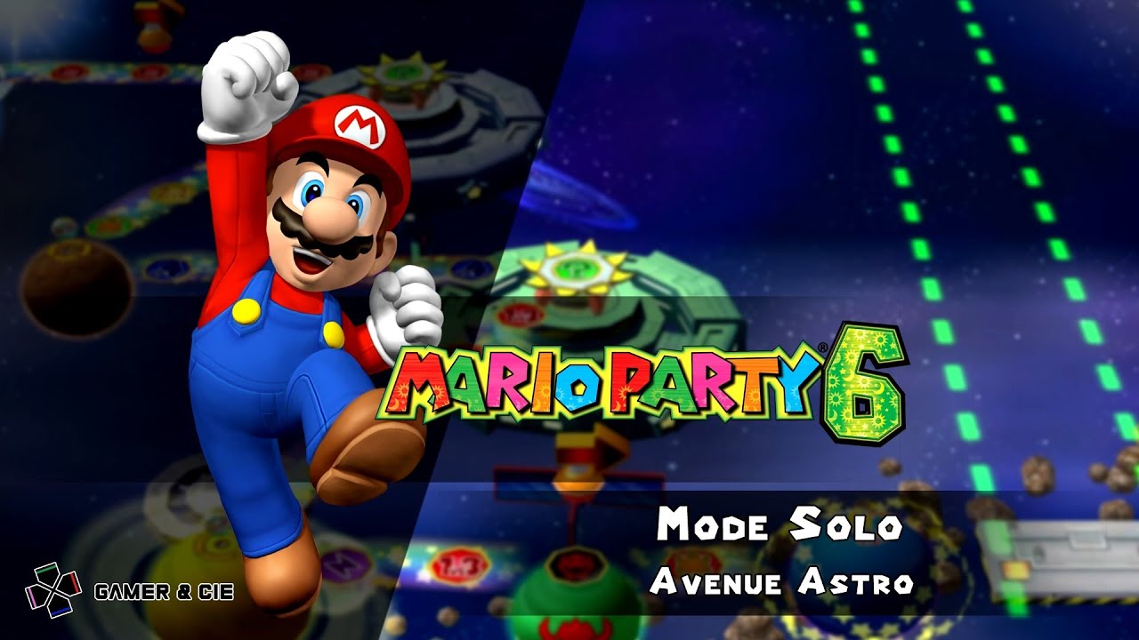 Mario Party 6 (2005) - Mode Solo - Avenue Astro - YouTube