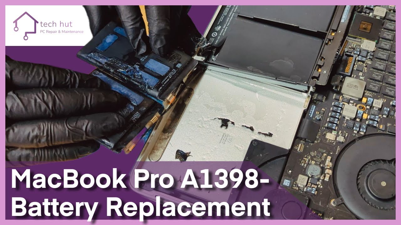 Apple's MacBook Pro- A1398 Battery Replacement Guide🔋 | PC Laptop Repair | Tech Hut #apple #pc # ...