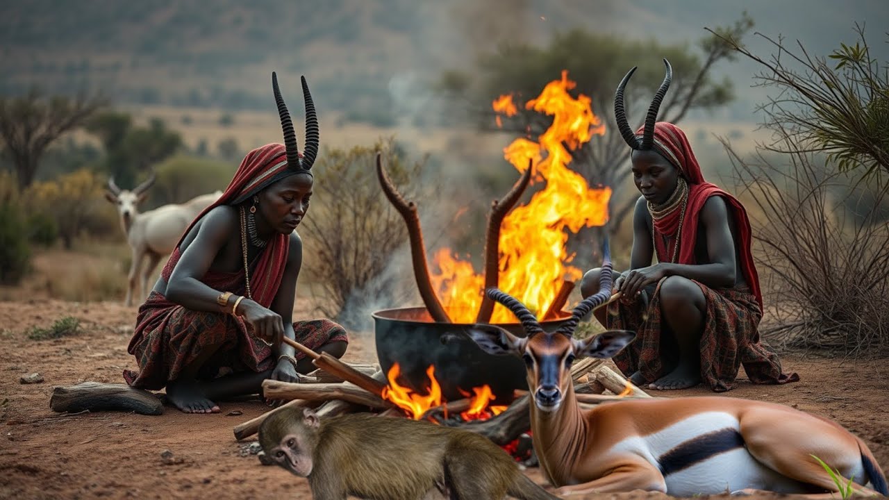 Hadza Cooking and Eating in the African Wildness| the life of the ...