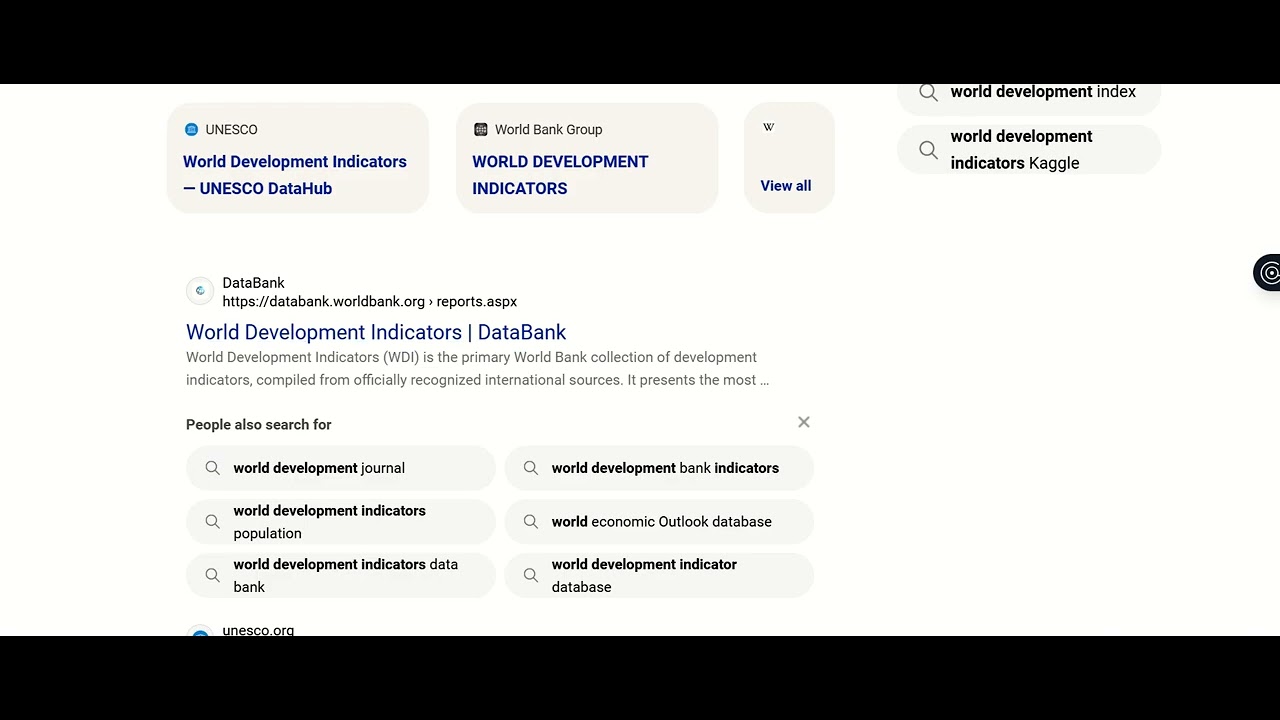 How to Collect Data from World Development Indicators - YouTube