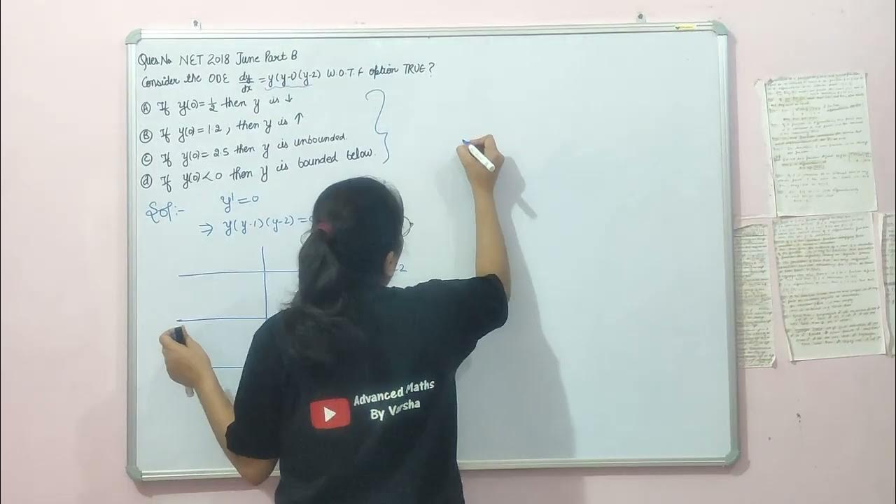 CSIR NET JUNE 2018 part B solution#Differential equation #mathematics#iitjam#Gate#varsha - YouTube