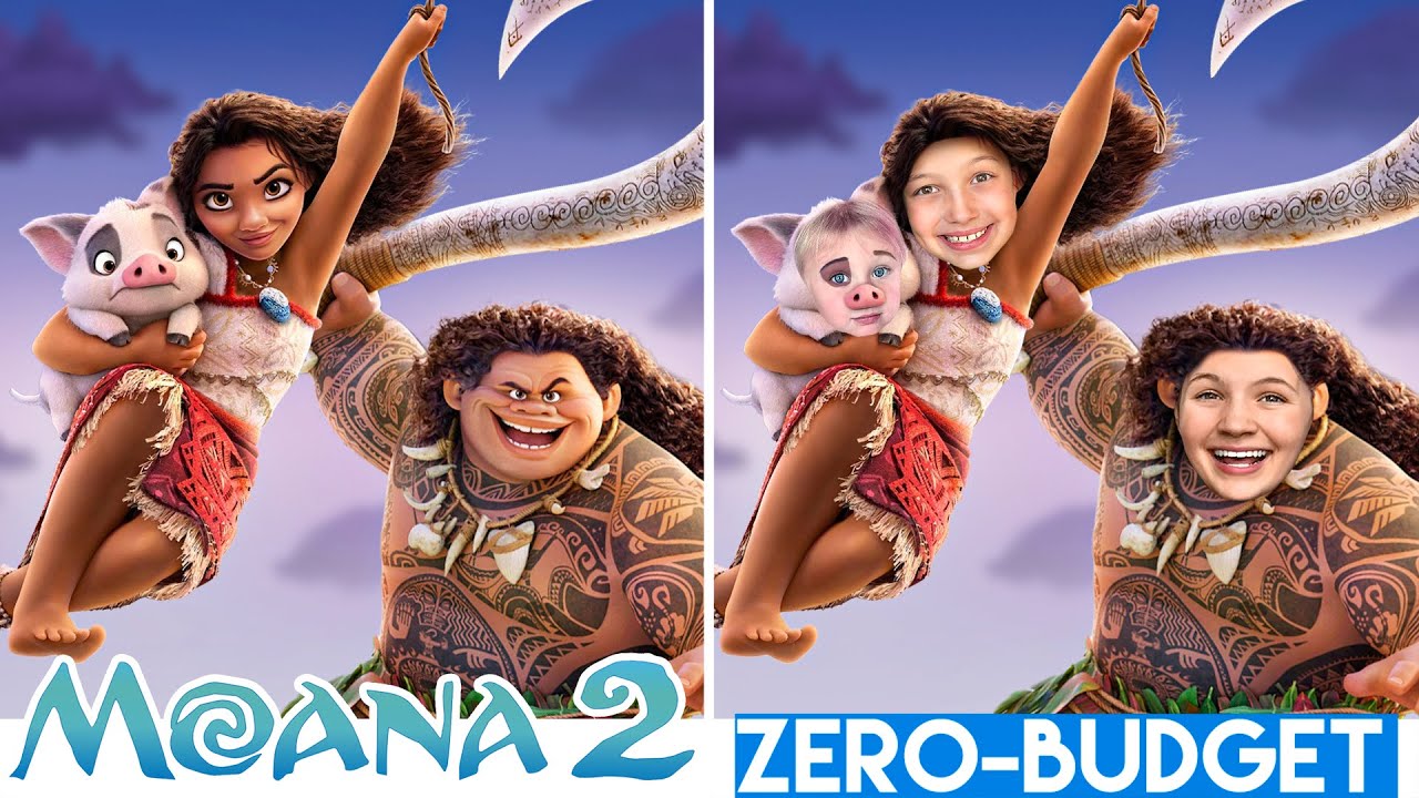 MOANA 2 With ZERO BUDGET! Official Disney Trailer MOVIE PARODY By KJAR ...