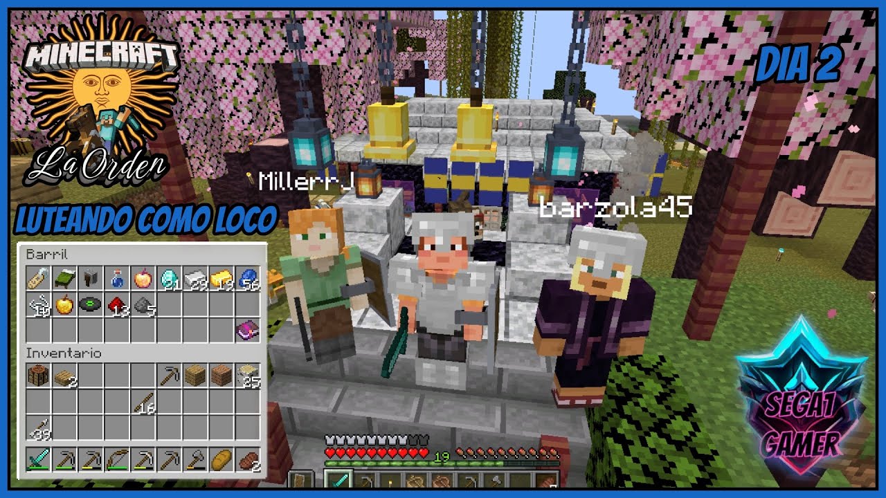 🌎MINECRAFT ANARQUIA "La Orden" DIA 2 "La Suerte Me Acompaña ...