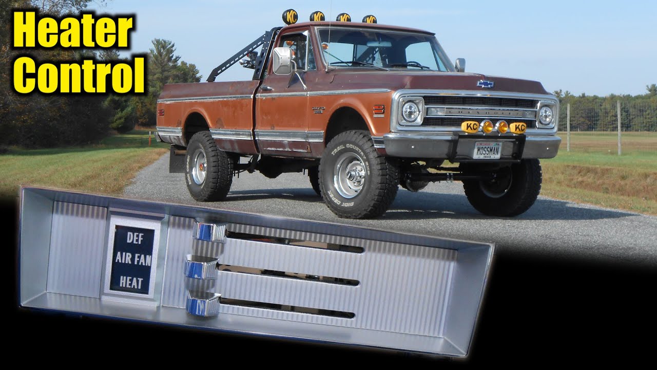 70 Chevy Truck Heater Control Install - YouTube