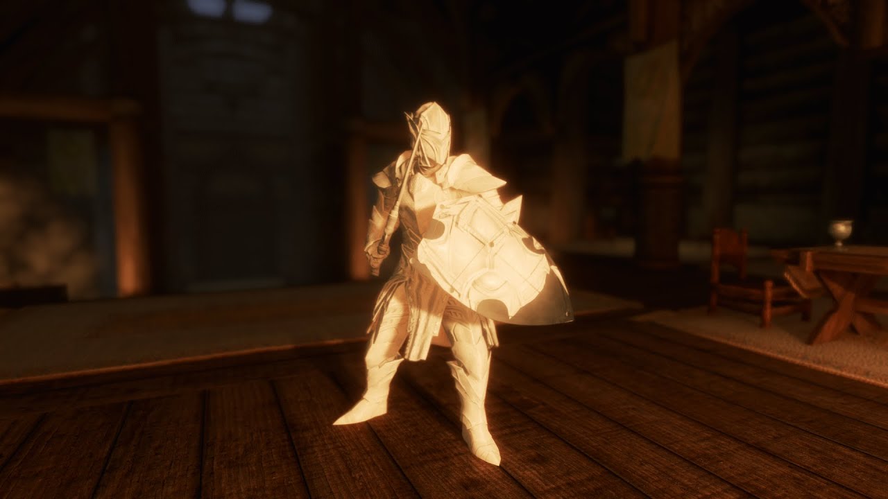 Skyrim Mod AE - White Ebony Armor - (PS4/XBOX1) - YouTube