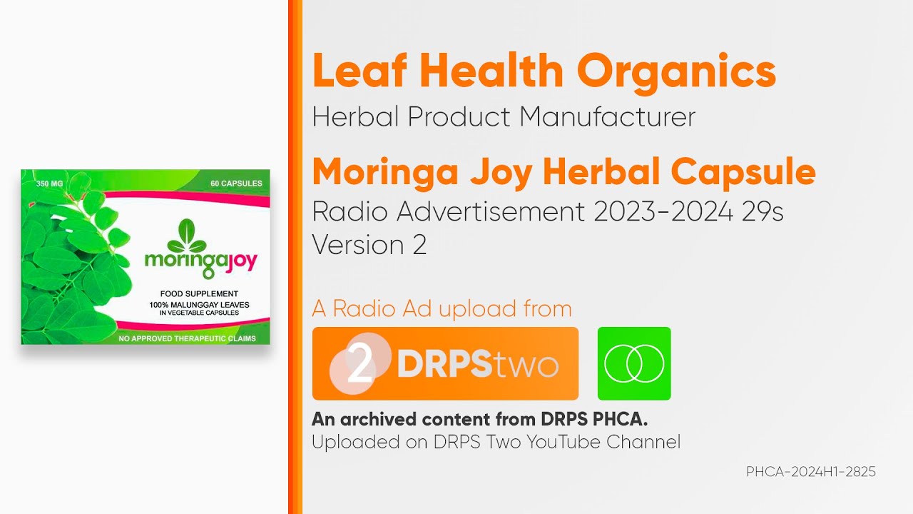 Moringa Joy Herbal Capsule Radio Ad 2023-2024 29s (Version 2) - YouTube