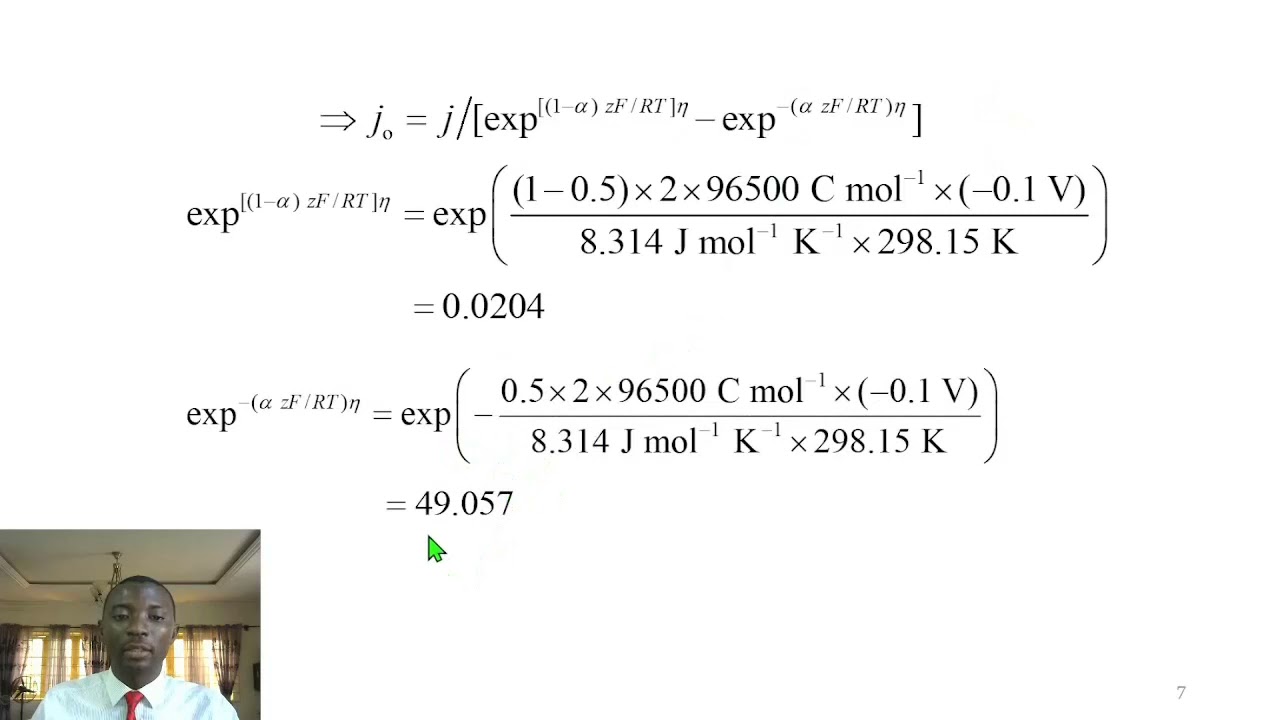 CHM 304 & 403 - ELECTROCHEMISTRY - WORKSHOP I - BUTLER-VOLMER EQUATION ...