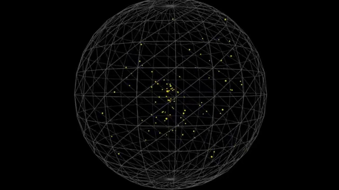 DeepSeek AI Assists in Creating 100 Bouncing Yellow Balls in a Rotating Sphere with p5.js - YouTube