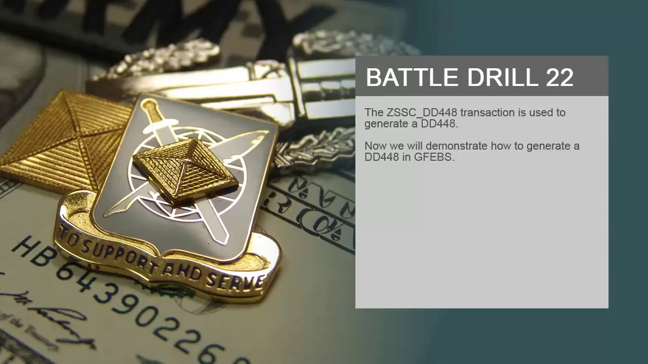 22.4 ZSSC_DD448 Generate DD448 - YouTube